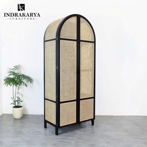 Jual Lemari Pakaian Aesthetic Rotan/Wardrobe Bedroom Kayu Jati - Kab ...