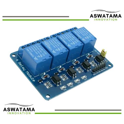 Jual Relay 5v 4 Channel Output 250vac 30vdc 10a With Optocupler Modul ...