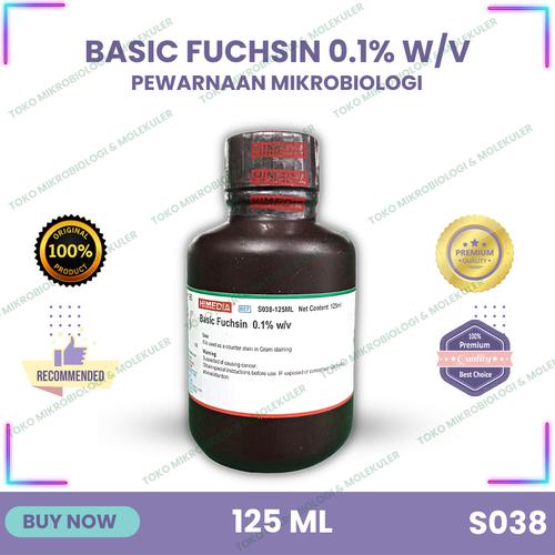 Jual Basic Fuchsin 0.1% w/v - Pewarnaan Mikrobiologi, 125 ml - Kab ...
