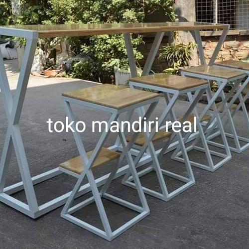Jual meja cafe /meja bar keluarga set 4 kursi - Kota Tangerang - Toko Mandiri Real | Tokopedia