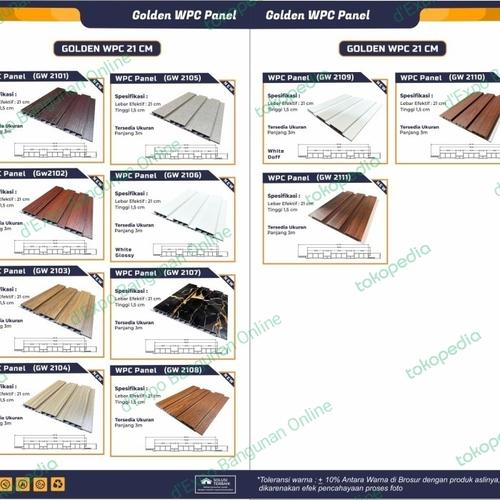 Jual Wall Panel Golden WPC 3 Meter - GW 2108 - Kab. Tangerang - d'Expo ...