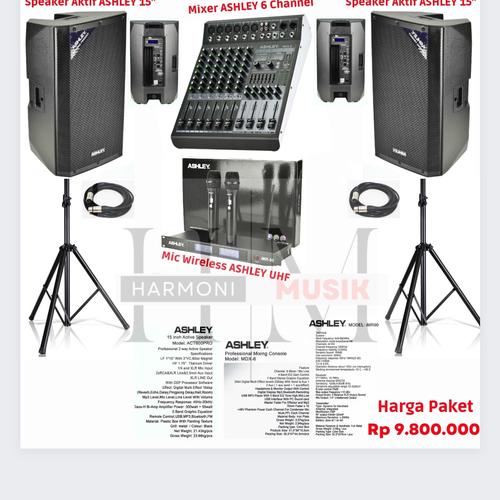Jual Paket Sound System ASHLEY - ASHLEY Portable Speaker - GARANSI ...