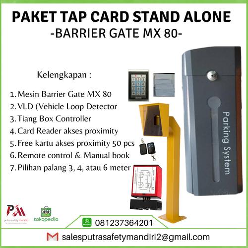 Jual Barrier Gate Mx 80 Paket Stand Alone Tap Card Mesin Palang