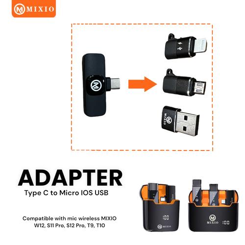 Jual Adaptor Converter MIXIO Type C ke Micro IOS USB Adapter for ...