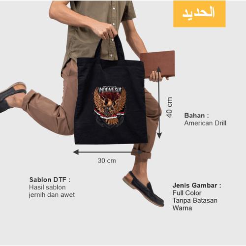 Jual Tote bag Kanvas Hitam Custom Totebag Custom Warna Hitam - Kota ...