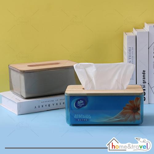 Jual HOVELSHOP Kotak Tisu Model Kotak Panjang Kayu Transparan Box Mewah ...