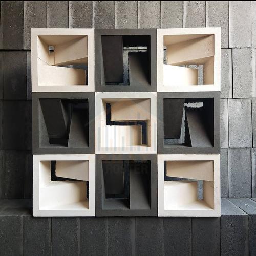 Jual Roster beton/ Roster minimalis/ Roster kombinasi dua warna motif Z ...
