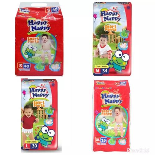 Promo Happy Nappy Smart Pants Diapers S40 / M34 / L30 / XL26 - M34 ...