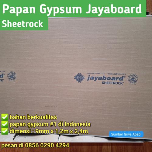 Jual papan gypsum jayaboard 9mm / jayaboard Sheetrock - Kab. Boyolali ...