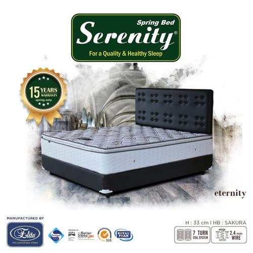 Promo springbed elite serenity eternity full set original bonus 2 ...