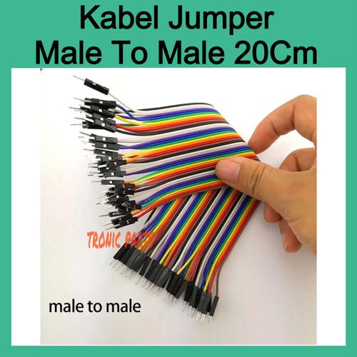 Jual Kabel Jumper Dupont Male to Male 20Cm Breadboard Cable Arduino ...