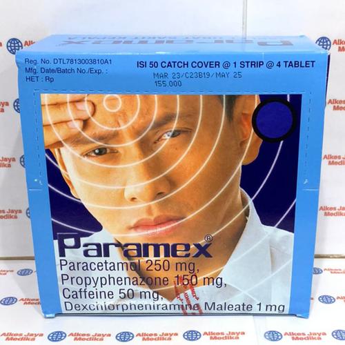 Jual Paramex Box Isi 50 strip @4 Tablet - Obat Sakit Kepala - Kota ...