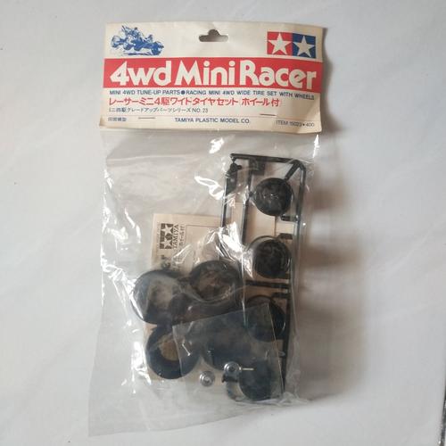 Jual TAMIYA 15023 - RACING MINI 4WD WIDE TIRE SET WITH WHEELS (BLACK ...