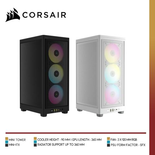 Promo CORSAIR 2000D RGB AIRFLOW Mini-ITX PC Case - Putih RGB AF Cicil 0 ...