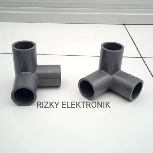 Jual Te T Sambungan Pipa 3 Way 1/2 inch AW 3 Lubang PVC SCG Tebal Bagus ...