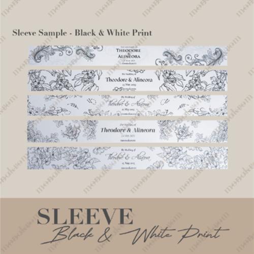 Jual Custom Sleeve | Paper Belt - Black & White Print - Kota Semarang ...