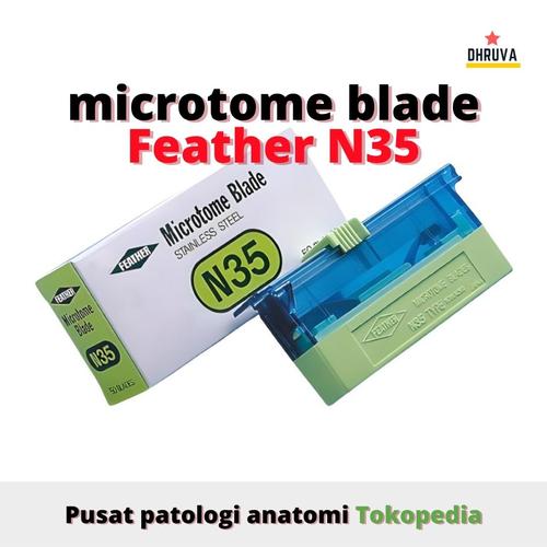 Jual Microtome Blade Feather N35 Pisau Mikrotom Low Profile 50 pcs ...