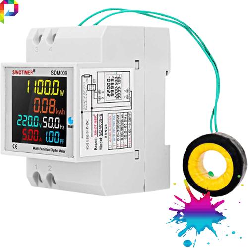 Jual Kwh Meter Meteran Listrik Lcd Digital Din Rail 1 Phase 300V - Wifi ...