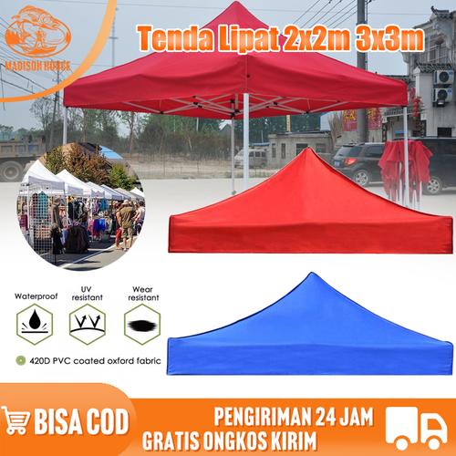 Jual Kain Tenda Lipat Terpal Atap Tenda Jualan 3x3m Tebal Bahan 600D ...