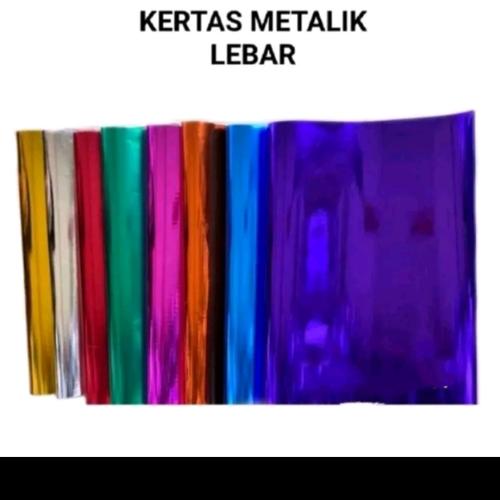 Jual KERTAS METALIK/KERTAS EMAS LEMBARAN - SILVER(PERAK) - Kota ...