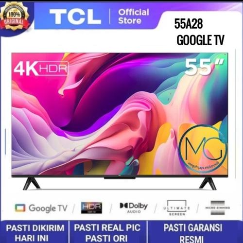 Promo LED TV TCL 55 INCH 55A18 A18 GOOGLE TV 4K UHD ANDROID SMART TV ...