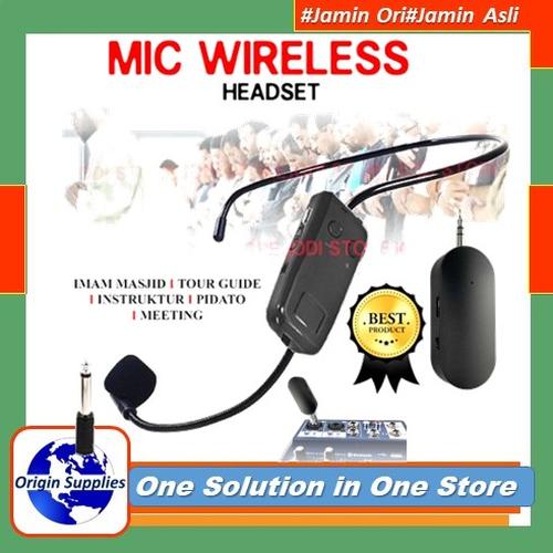Jual Microphone Mic Clip On Wireless Bando Call Center Headset Imam ...