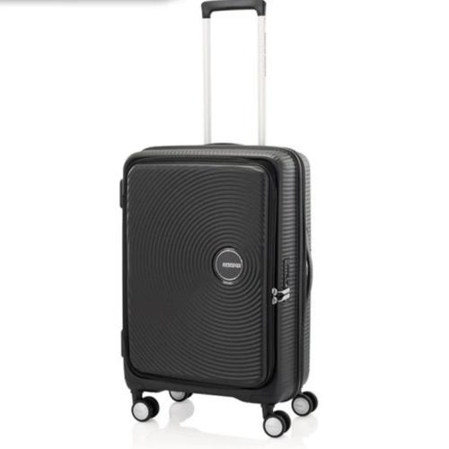 Jual Koper American Tourister Curio Hardcase 25 inch - Lavender - Black ...