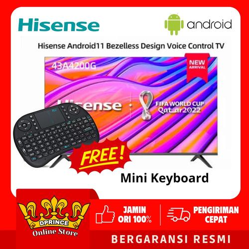 Promo Hisense Android 11 TV 43 in Bezelless TV 43A4200 / 43 A4200 ...