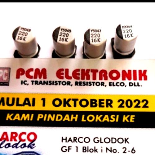 Jual Solid Elco smd kapasitor capasitor 220 micro 16v 8x10 220uf 16v ...