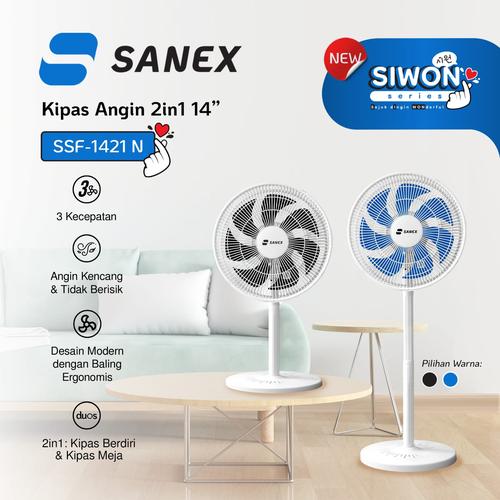 Jual SANEX Stand & Desk Fan 2 IN 1 14 Inch SSF-1421 Minimalis & Modern ...