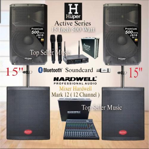 Jual Paket Sound System HUPER JS10 SUB BareTone SW15 Mixer Hardwell ...