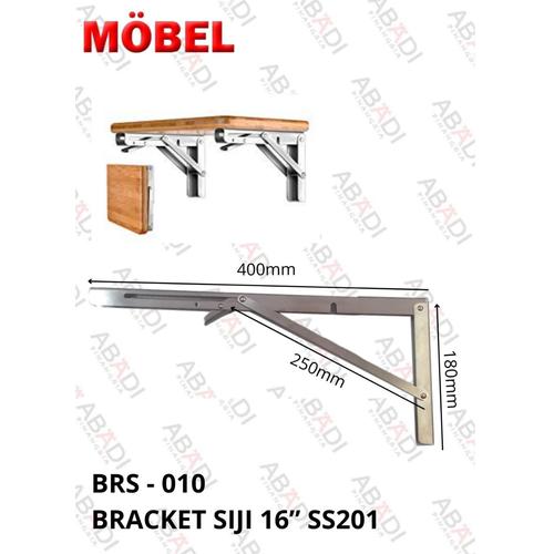 Jual Siku Rak Penyangga Meja Lipat Dinding Bracket Foldable 16 ...