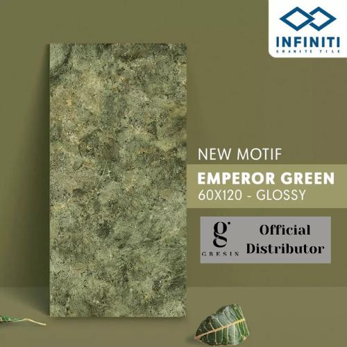 Jual Emperor Green Infiniti | 60x120 | Glossy | Infiniti Granite Tile ...
