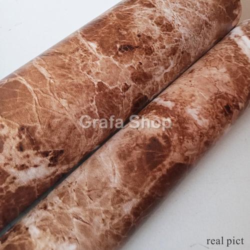 Jual Sticker marmer dekorasi sticker dapur rumah - putih abu, 45cm x ...