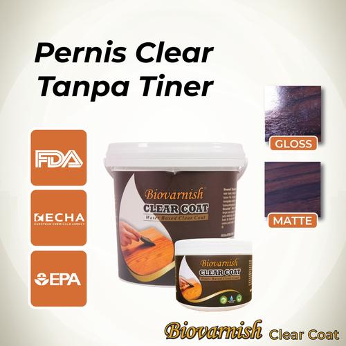 Jual Pernis Kayu Biovarnish Clear Coat 400g/1kg Finishing Natural ...