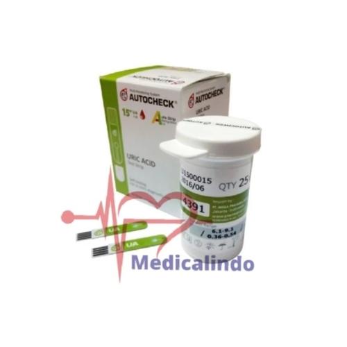 Jual Refill Strip Test Asam Urat Autocheck Uric Acid isi 25 Auto Check ...