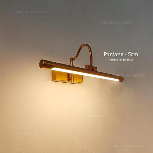 Jual Lampu dinding led wastafel lukisan 45cm 57cm body gold tembaga ...
