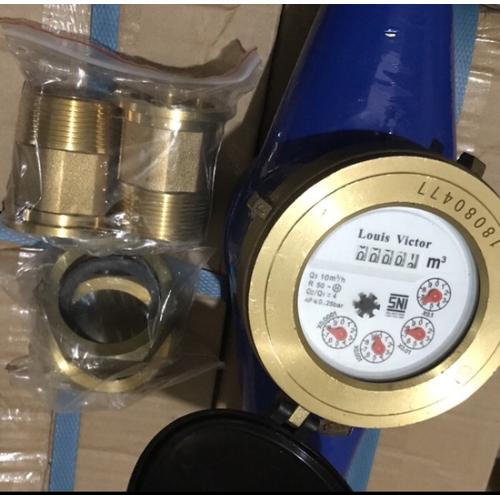 Jual Meteran air louis victor 3/4" / water meter 3/4" / flow meter ...