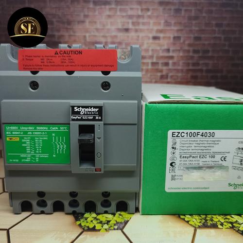 Jual MCCB / BREAKER SCHNEIDER EZC100F 4P 30A 10ka 4Pole EZC100F4030 30 A - Jakarta Barat ...