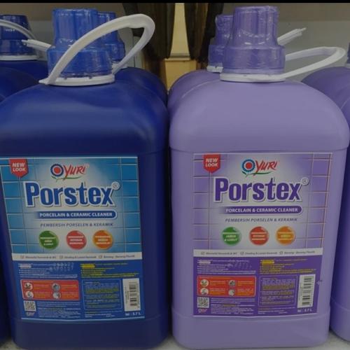 Jual YURI PORSTEX 3.7 LITER 3700ML PORSELEN KERAMIK CLEANER BIRU/UNGU ...