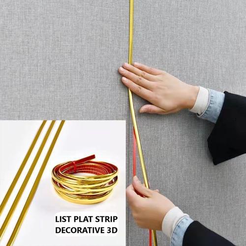 Jual List Plat Strip Dekorasi Dinding List Plat Pembatas Wallpaper ...