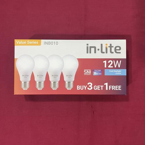 Jual INB010 Lampu LED Bulb Paket 12W Watt Multipack Value Inlite ...