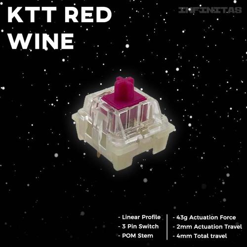 Jual Content KTT Red Wine Pre-Lubed Mechanical keyboard switch (Linear) - Jakarta Barat ...