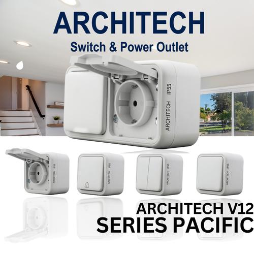 Jual SAKLAR WATERPROOF ARCHITECH V12 SERIES PACIFIC / STOP KONTAK ...