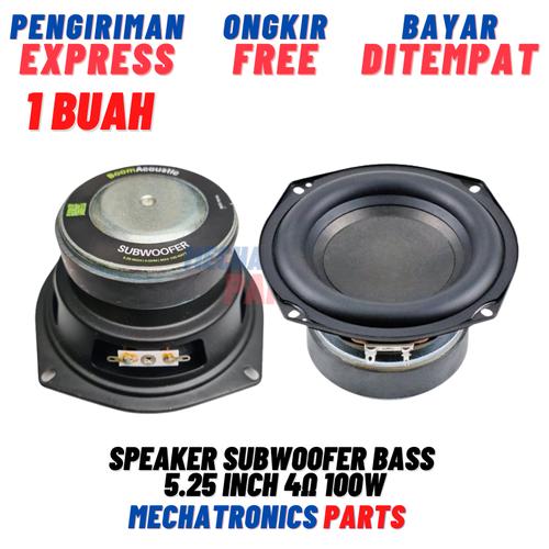 Jual Speaker Subwoofer Bass 5.25 Inch 4Ω 100W 5.25" 4 Ohm 100 Watt HiFi ...