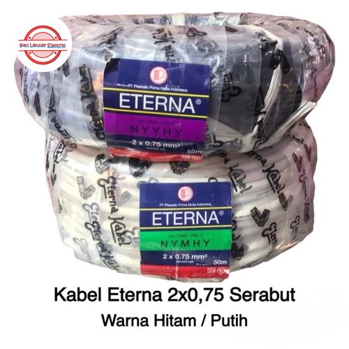 Jual Kabel Listrik Eterna 2x0,75 Serabut NYMHYO (Harga Per Meter ...