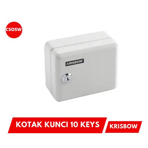 Jual Krisbow Brankas Kunci 10 Keys Putih Wall Mounted Key Box Kotak ...