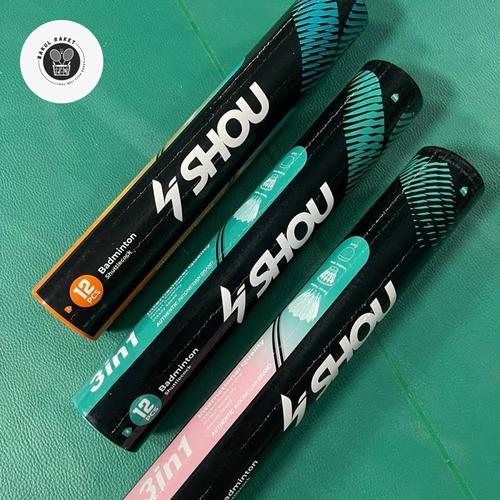Jual Shuttlecock 3in1 Shou Cock Badminton Tosca Orange Pink Kok Bulutangkis Merah Muda Ecer 1