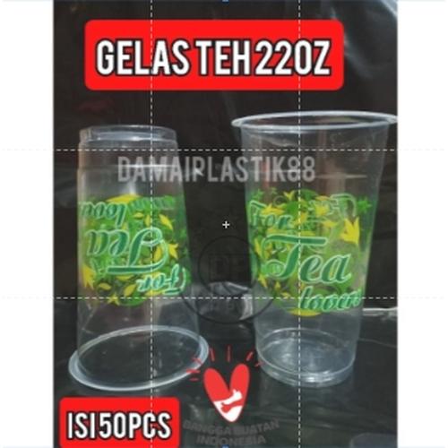 Jual Gelas Es Tea 16oz Gelas ES Teh Manis Gelas Bubble cup Of Tea 22oz ...