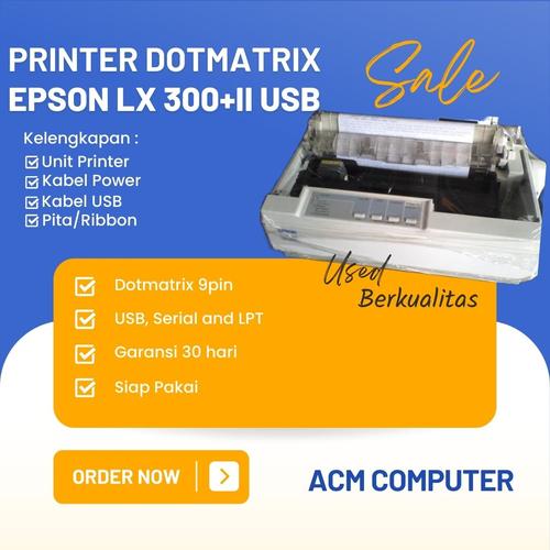 Jual Printer Epson Dotmatrix LX 300+II USB - Kota Cilegon - ACM ...